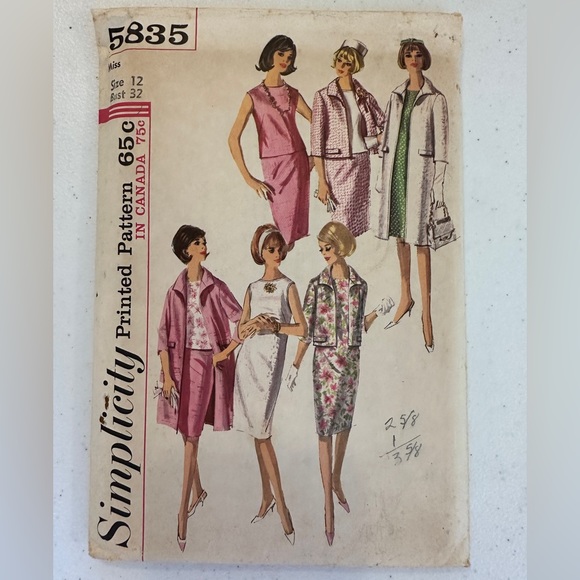 Simplicity | Other | Vintage 964 Simplicity 5835 Pattern Miss Dress ...